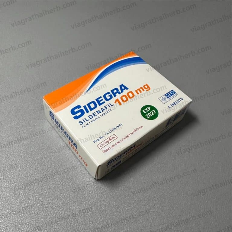 Sidegra100mg ราคาส่ง ของแท้ (1 กล่อง 4 เม็ด) รับรองโดย อ.ย.